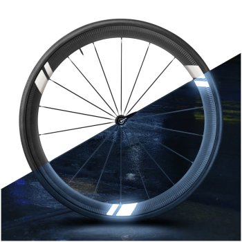 Luxshield Reflective Rim Stickers Flash Arrow - 12 pieces - Silver | BIKE24