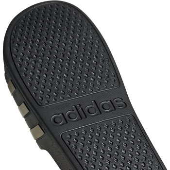 adidas Adilette Aqua Slides Bathing Shoes - core black/gold metal/core ...