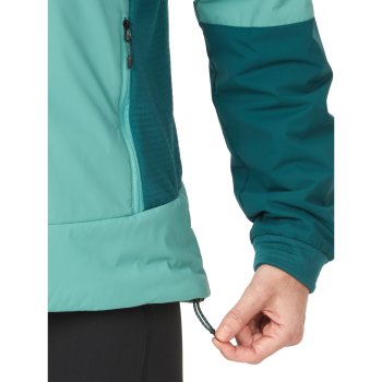 Marmot Novus LT Hybrid Hooded Jacket Women - blue agave/dark jungle | BIKE24