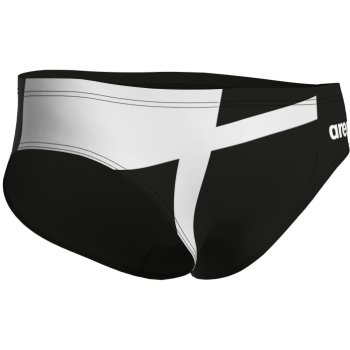 arena Performance Diamond Swim Briefs Men - Black/White | BIKE24