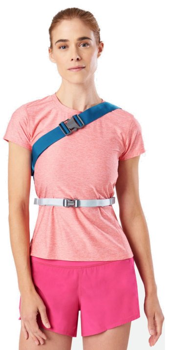 Nathan Sports Run Sling 2L Running Backpack - Black/Ribbon Red | BIKE24