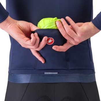 Castelli Ultra Rain Cape Men - electric lime/silver reflex 383 | BIKE24