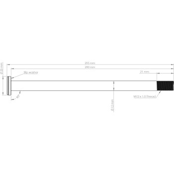 Burgtec Thru Axle - rear | 12x157mm | 205mm | for Commencal Supreme ...