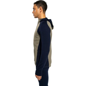 Ulvang Peak Field Hooded Full Zip Midlayer Men - Navy Blue/Bungee Grey ...