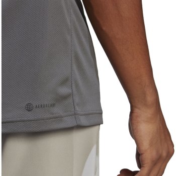 adidas Train Essentials Polo Shirt Men - grey five/black IB1066 | BIKE24