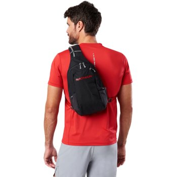 Nathan Sports Run Sling 8L Running Backpack - Black/Ribbon Red | BIKE24