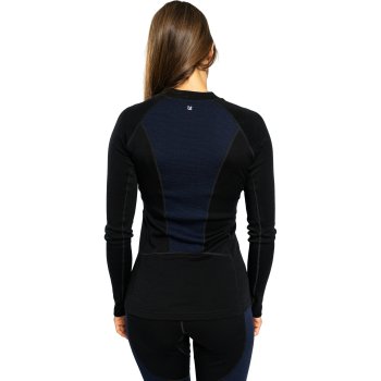 Ulvang Peak Map Crew Longsleeve Baselayer Women - Black/Navy Blue | BIKE24