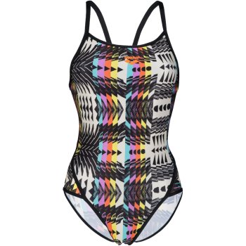 arena Allover Super Fly Back Swimsuit Women - Black-Multi | BIKE24