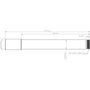 Burgtec Thru Axle - front | 20x110mm Boost | 142mm | for FOX 40 - deep ...