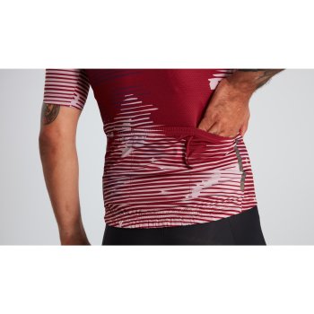 Specialized SL Blur Short Sleeve Jersey Men - maroon | BIKE24
