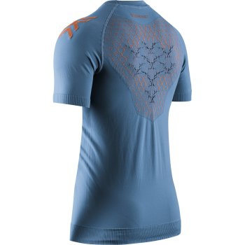 X-Bionic Twyce Run Short Sleeve Shirt Men - mineral blue/orange | BIKE24