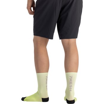 7mesh Fading Light 7,5" Socks - Lime Sorbet | BIKE24