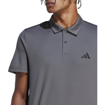 adidas Train Essentials Polo Shirt Men - grey five/black IB1066 | BIKE24