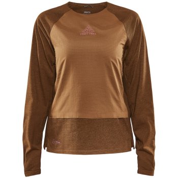 CRAFT ADV Trail Wool Wind Langarmshirt Damen - Roots-Melange | BIKE24