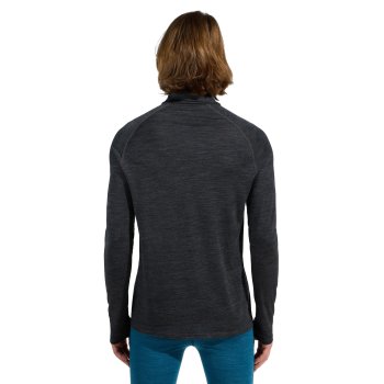 Odlo Performance Wool 150 Half-Zip Long-Sleeve Base Layer Top Men ...