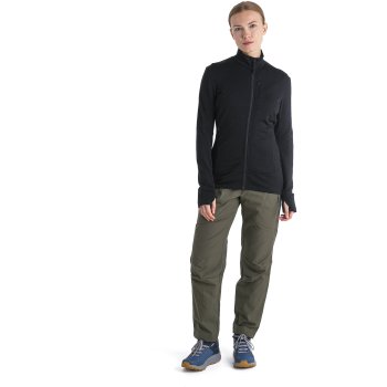 Icebreaker Merino 260 Quantum IV Long Sleeve Zip Jacket Women - Black | BIKE24