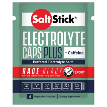SaltStick Race Ready Plus Caps - Salt/Mineral Capsules with Caffeine ...