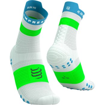 Compressport Pro Racing Compression Socks v4.0 Run High - white/norse ...