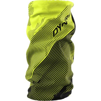 Dynafit Logo Neck Gaiter - Neon Yellow Striped | BIKE24