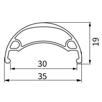 Dartmoor Raptor Felge - MTB | 29" | Tubeless Ready - 28 Loch - matt schwarz