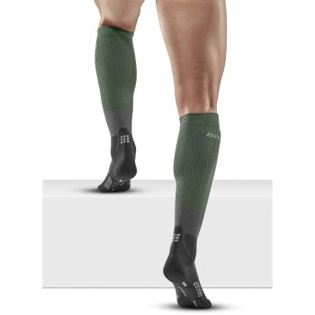 CEP Hiking Merino Compression Socks Men - green/light grey | BIKE24