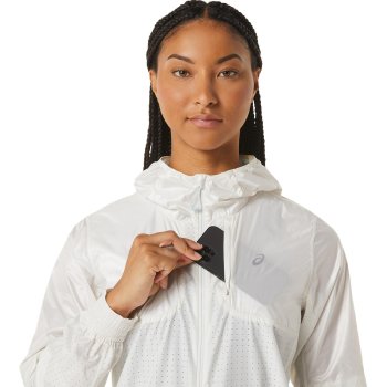 asics Nagino Hardlopen Jas Dames - cream | BIKE24