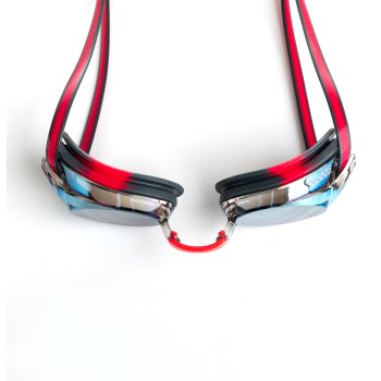 Zoggs Racer Titanium Swimming Goggles - Grey/Red - Mirror Gold | BIKE24
