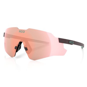KOO Nebula Zonnebril - Chocolate Matt | Rose Gold Mirror | BIKE24