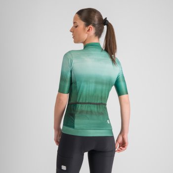 Sportful Flow Supergiara Fietsshirt Dames - 3000 Shrub Green | BIKE24