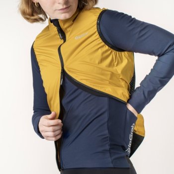 GripGrab PACR Windproof Lightweight Vest Women - Mustard Yellow | BIKE24