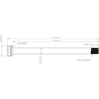 Burgtec Thru Axle - rear | 12x148mm Boost | 175.5mm | for Specialized ...