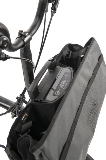 Brompton E-Basket Fietstas - 22L - dark grey | BIKE24