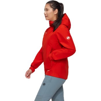 Mammut Crater Light Hardshell Hooded Jacket Women - mammut red | BIKE24