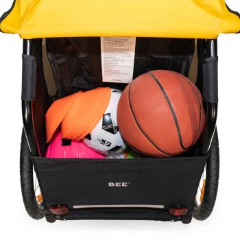 Burley Bee Single Bike Trailer for 1 Kid - yellow/black | BIKE24