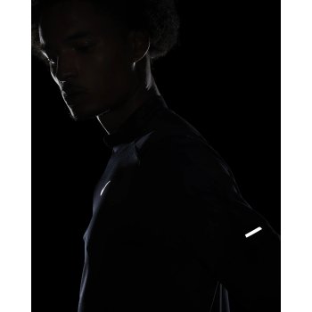 Nike Dri-Fit 1/4-Zip Longsleeve Running Top Men - black/reflective ...