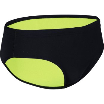 AQUASPHERE Essential Swim Brief 8cm Men - Black/Yellow | BIKE24