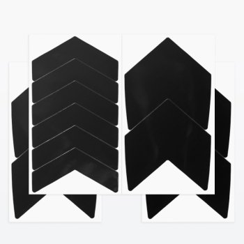 Luxshield Reflective Rim Stickers Flash Arrow - 12 pieces - Black | BIKE24