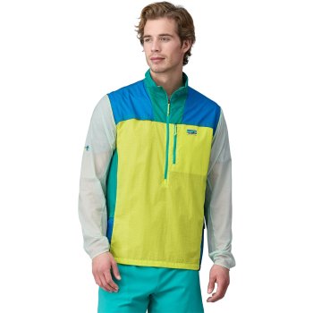 Patagonia Houdini Stash 1/2 Zip Anorak Herren - Bundle Green/Graze Green