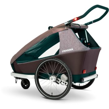 Croozer Kid Vaaya 2 - Bike Trailer for 2 Kids - blossom red | BIKE24