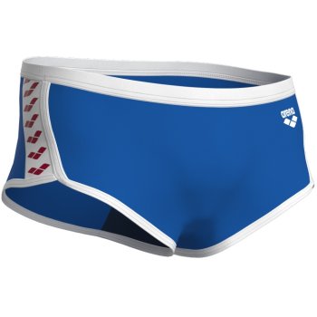 arena Performance Icons Solid Low-Waist Swim Shorts Men - Royal/White ...