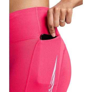 Nike Fast Swoosh 7/8 Running Tights Women - aster pink/glacier blue ...
