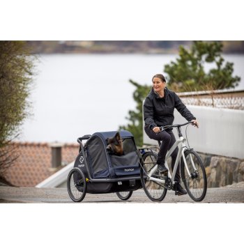 Hamax Pluto Large Bike Trailer for Dogs - Incl. Drawbar and Stroller ...