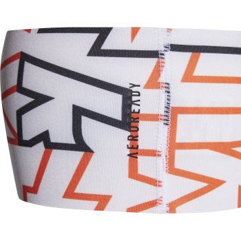adidas TERREX AEROREADY Graphic Stirnband - white/semi impact orange ...