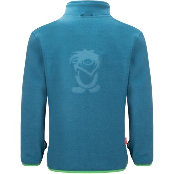 Trollkids Oppdal XT Jacke Kinder - Fresh Green/Mystic Blue/Dark Marine ...