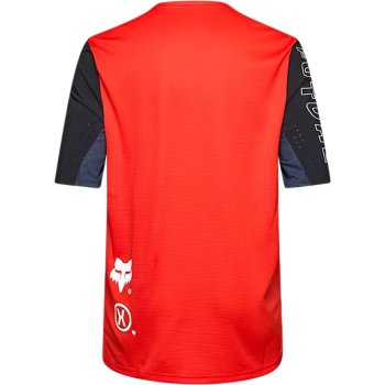 FOX Defend MTB Shortsleeve Jersey Youth - Elevated - fluorescent red | BIKE24
