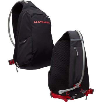 Nathan Sports Run Sling 8L Running Backpack - Black/Ribbon Red | BIKE24