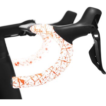 Supacaz Super Sticky Kush Splat Limited Nastro manubrio - White / Neon ...