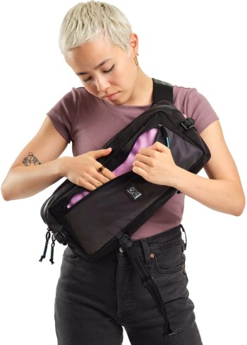 CHROME Kadet Sling Bag - 9L - Black XRF Reflective | BIKE24