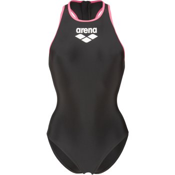 arena Feel Y-Line Traje de baño Mujer - Black/Shocking Pink | BIKE24