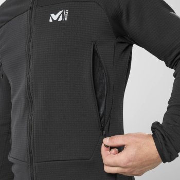 Millet Fusion Grid Fleece Jack Heren - Ivy/Maracuja | BIKE24
